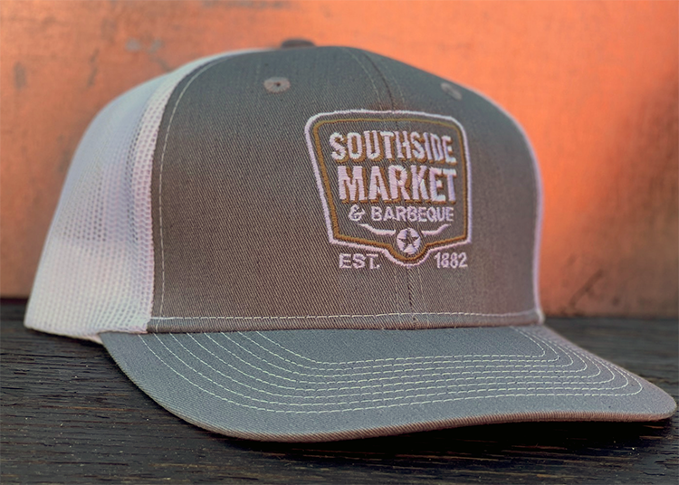 Southside Logo Hat Heather Grey on White – Southside Market & Barbeque